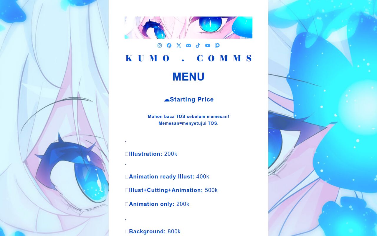 Shiroi Kumo Commissions
